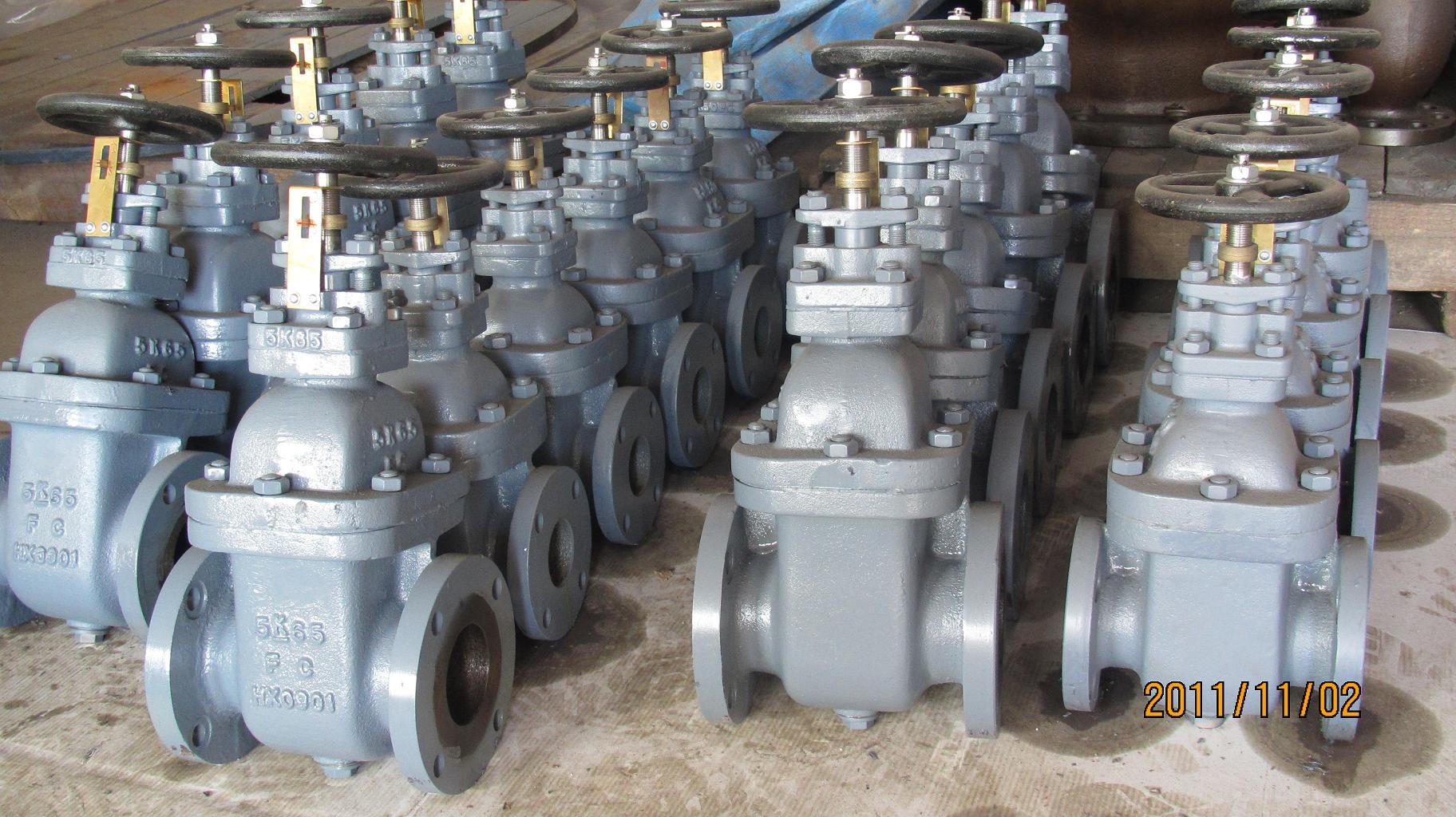 JIS F7363 Cast iron gate valve for marine F7363 F7364 F7369