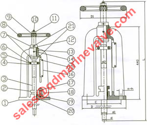 JIS F3025 Ship's Deck Stand Valve for opening and closing Valve ,cast ...