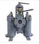 JIS F7208 Marine Cast Iron Duplex Oil Strainer JIS F7208 H Type for Korea market