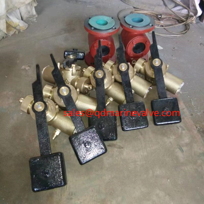 JIS F3018 self closing parallel cock heads for short sounding pipe ...